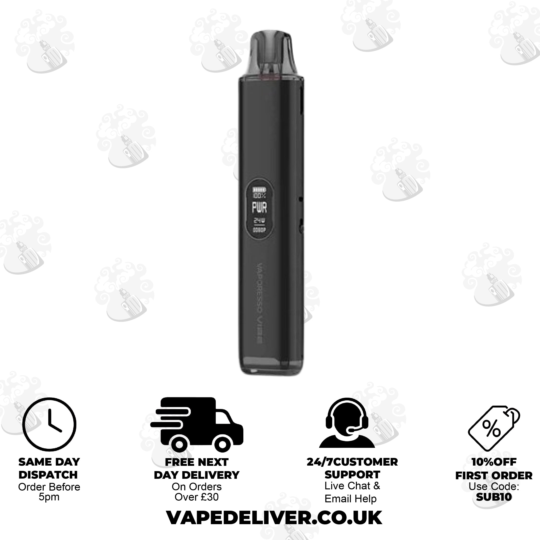 Vaporesso Vibe Pod Kit – Smart & Sleek Vibe Pod Vape Kit – Vapedeliver
