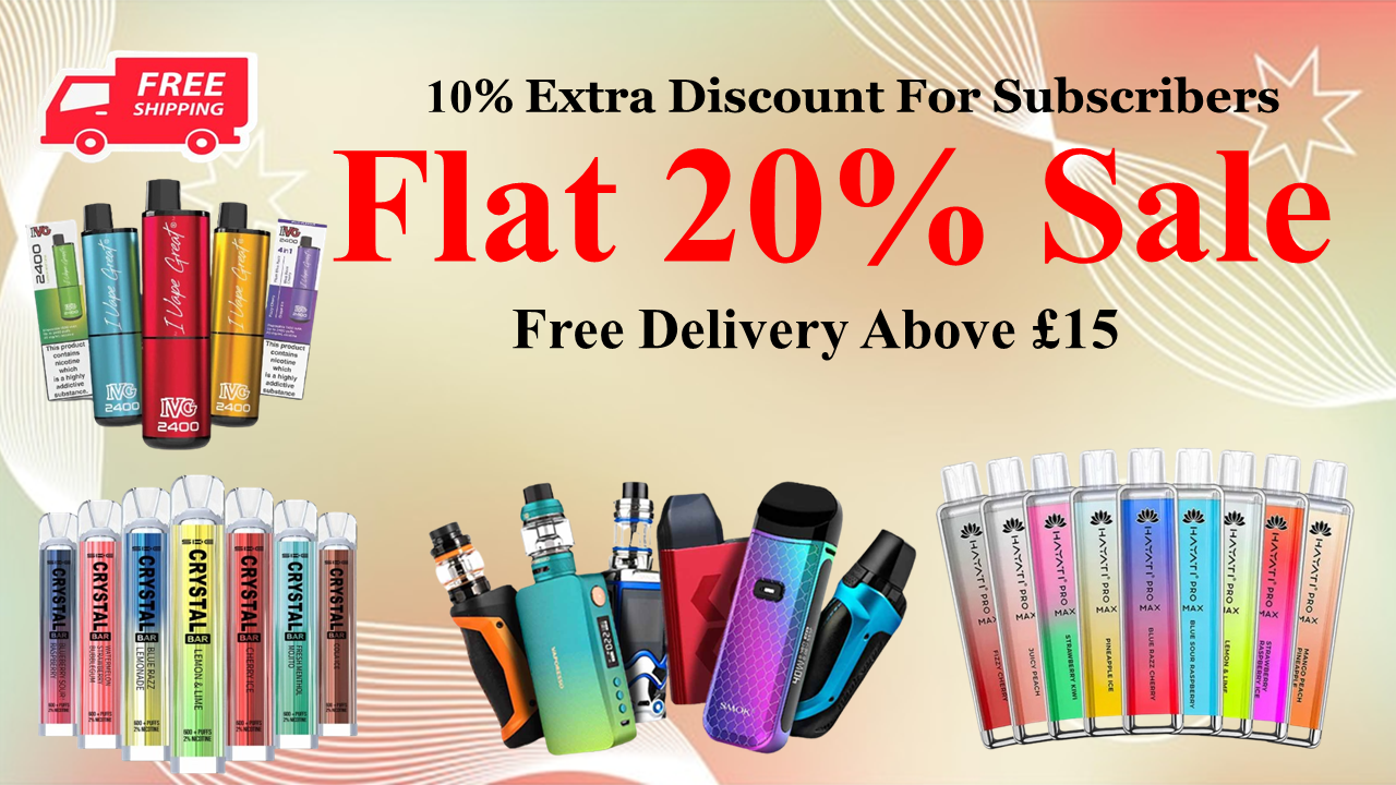 Vape Online Store UK | Quality Vapes for Sale - 20% Off | Vape Deliver
